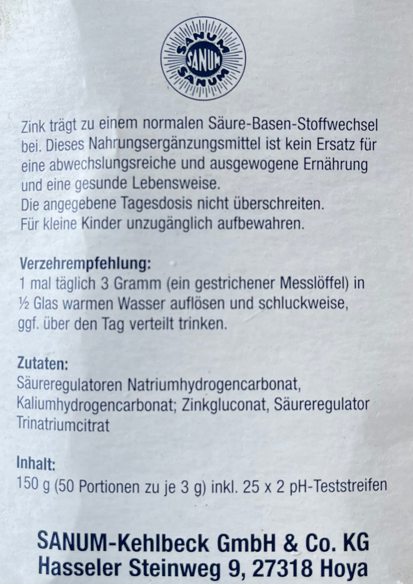 Alkala N 150 g powder Sanum acid alkaline balance – I-NATURA Pte Ltd